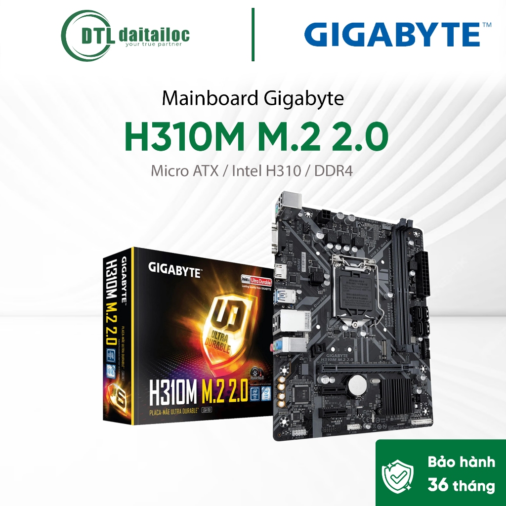 Mainboard Gigabyte H310M M.2 2.0 Micro ATX / Intel H310 / DDR4 | Chính hãng | Bảo hành 36 tháng ...