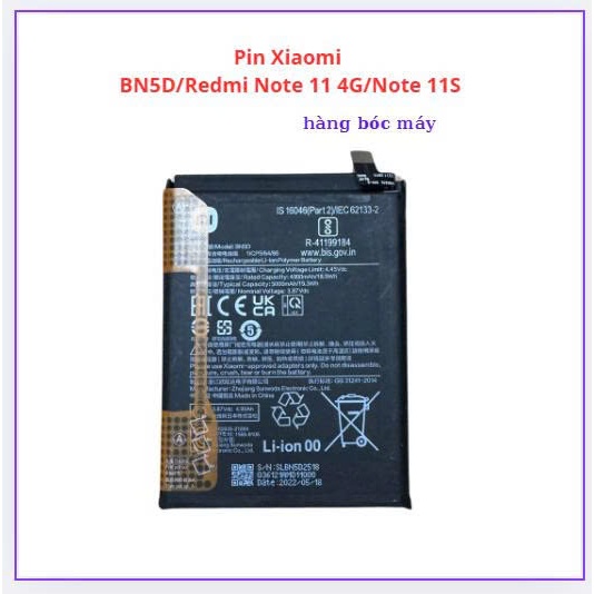 Pin xiaomi bn5d / redmi note 11 4g/ Redmi note 11s,hàng bóc máy ...