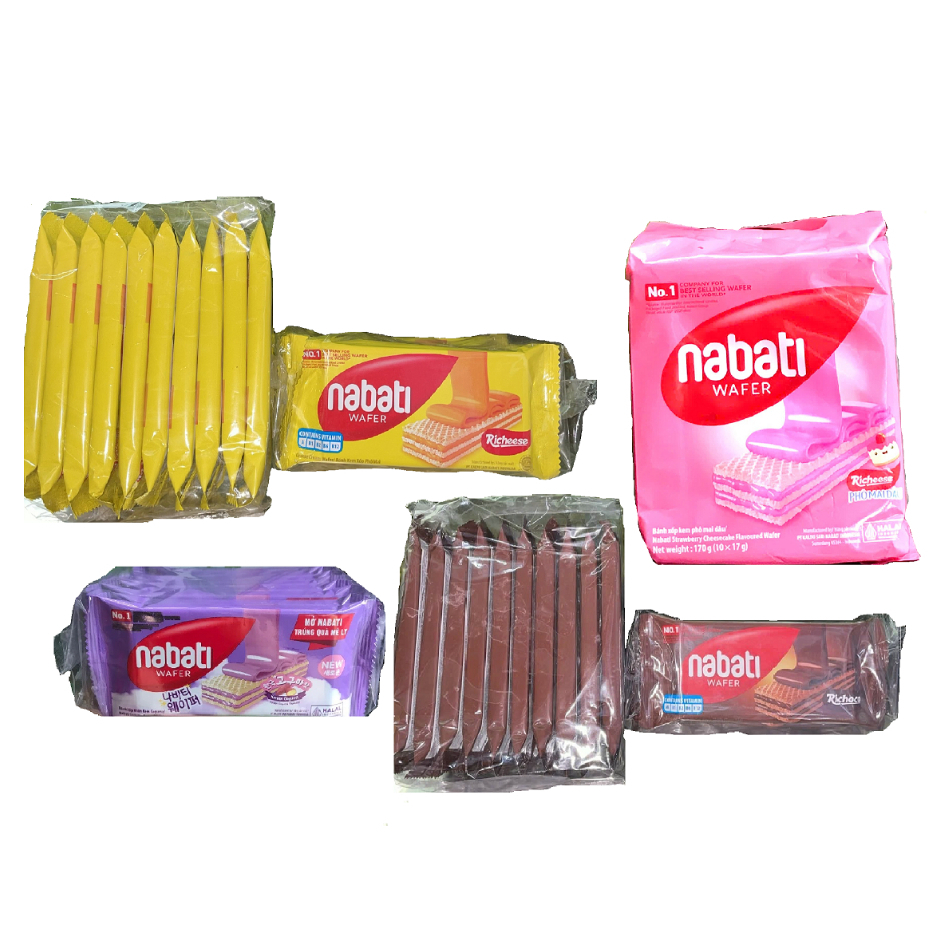 Bánh Xốp Nabati Richeese Cream Wafer (Lốc 10 gói x 17g) Các Vị | Shopee ...