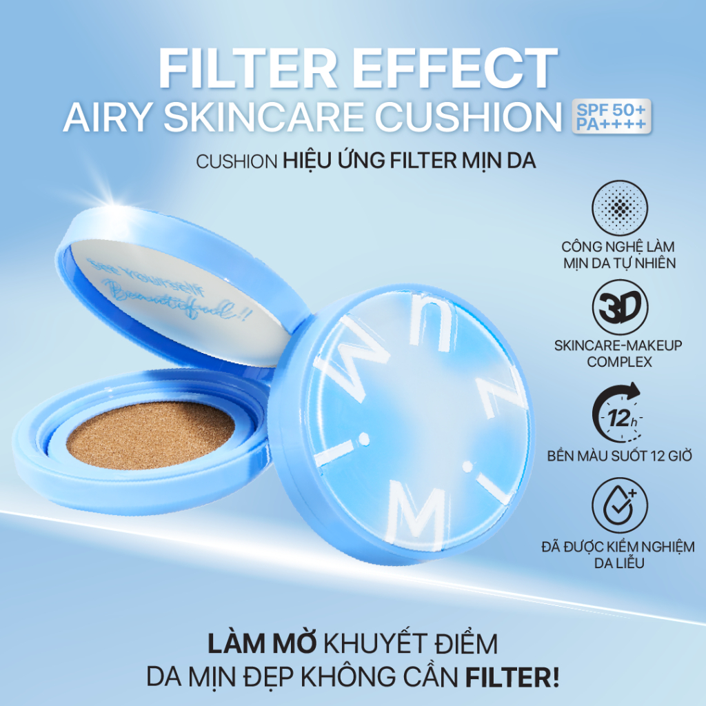 MizuMi Filter Effect Airy Skincare Cushion SPF50+ PA++++ 15g | Shopee ...