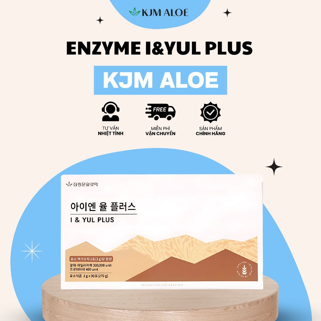 ENZYME I & YUL PLUS KJM ALOE Nhập Khẩu Hàn Quốc (Hộp 90 gói) | Shopee Việt Nam