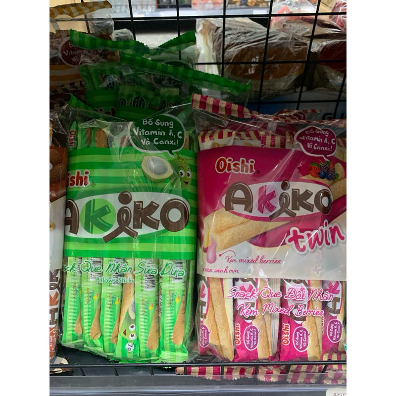 COMBO2 Snack Que Có Nhân Oishi Akiko Các Vị Gói 160g ( 20 que ...
