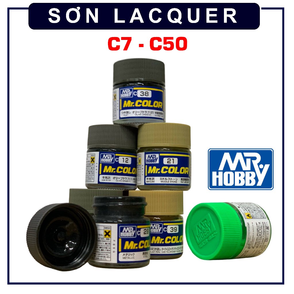 Sơn mô hình Lacquer ( C7 ~ C50 ) sơn mô hình Mr. Hobby - Mr. Color ...