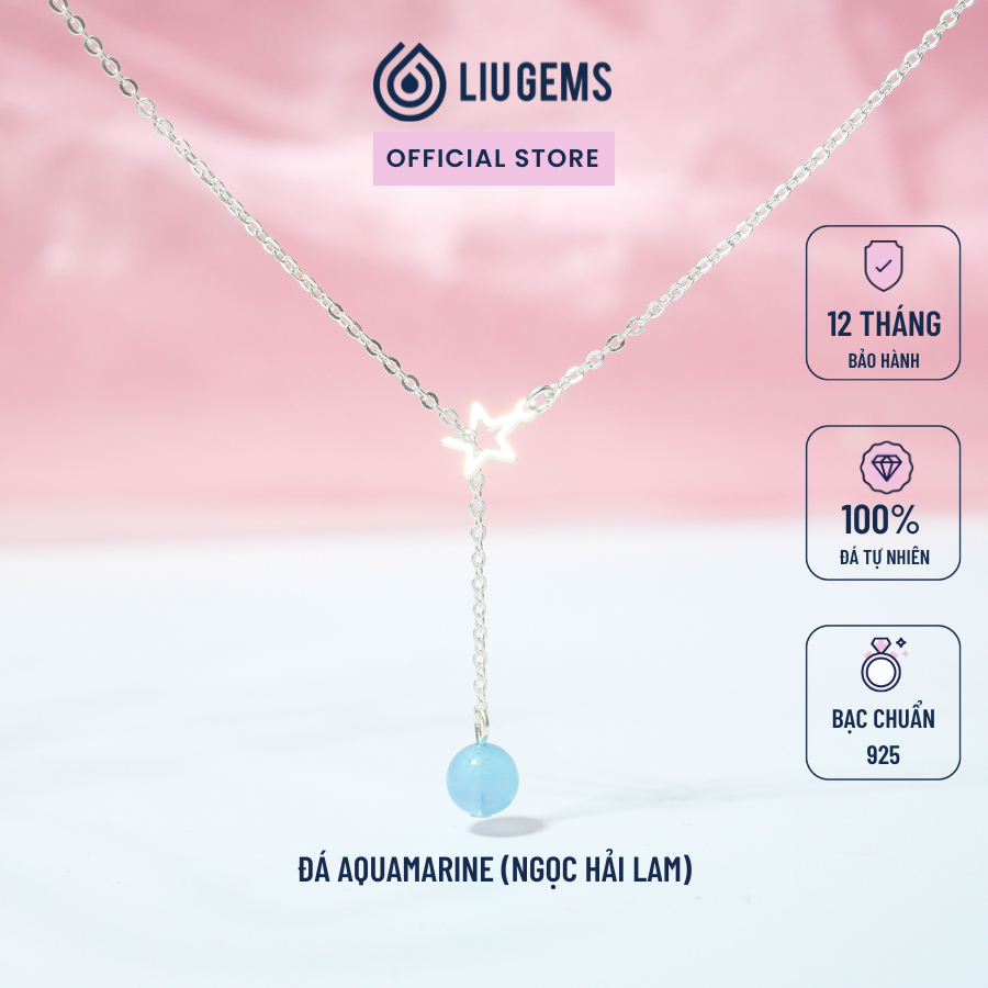 Dây Chuyền Bạc 925 Cho Nữ Liugems 1 Hạt Size Nhỏ Tinh Tế Kết Hợp Charm ...