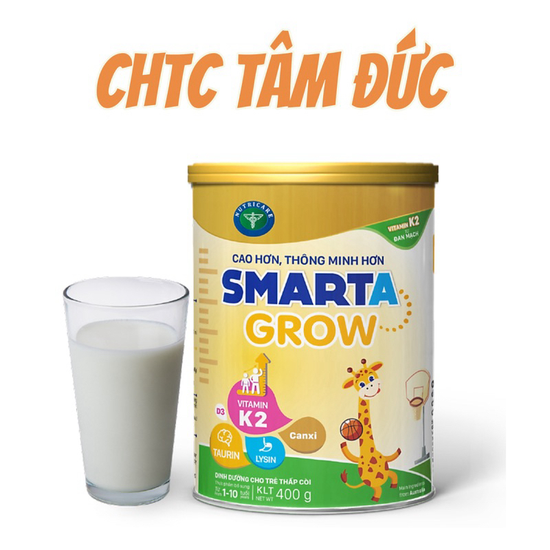 Lon Sữa bột Nutricare Smarta Grow 850g, giúp trẻ tăng trưởng chiều cao ...