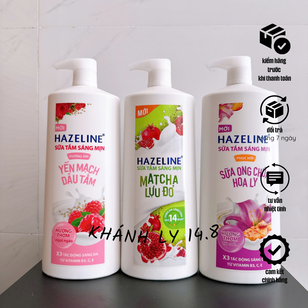 Sữa Tắm Dưỡng Da Thiên Nhiên Hazeline 1Kg Mẫu Mới | Shopee Việt Nam