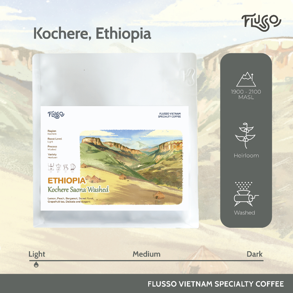 Cà phê Specialty Ethiopia Kochere Saona Washed | Shopee Việt Nam