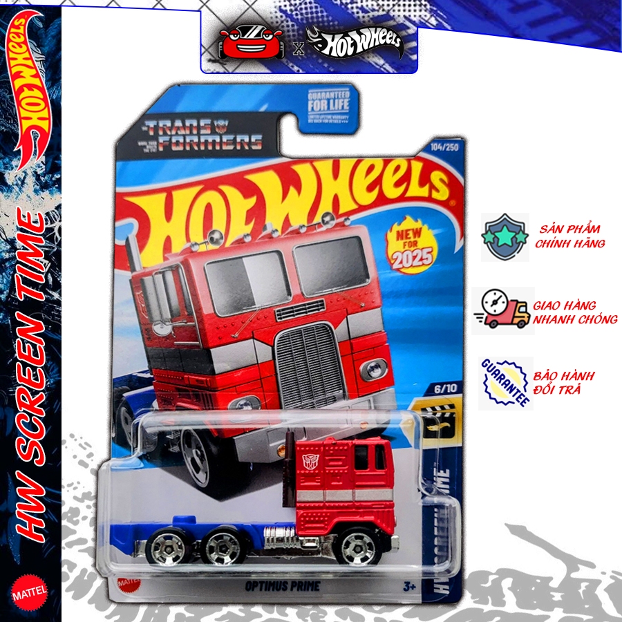 mô hình xe optimus prime, xe hot wheels tỉ lệ 1/64 dòng hw screen time ...