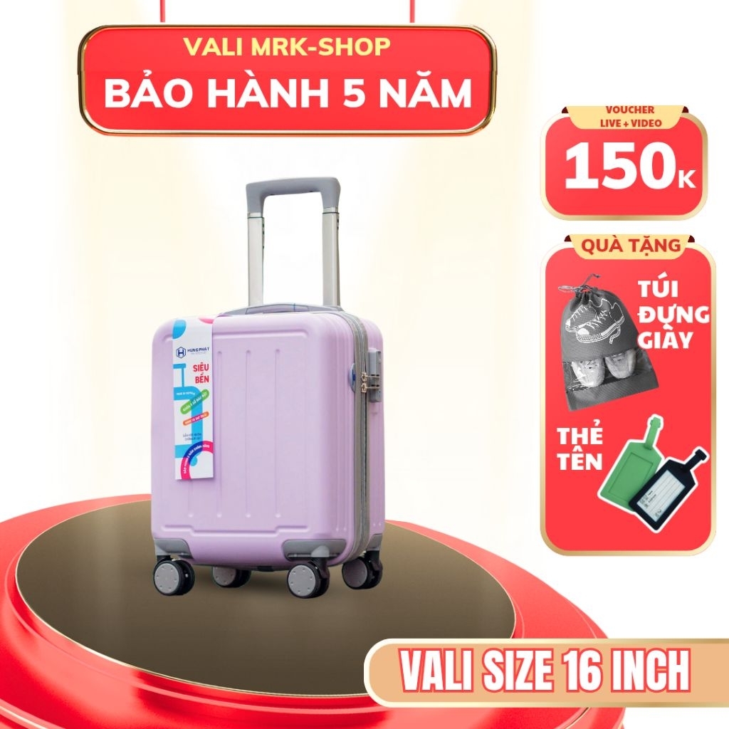 VALI MINI size 16 inch cao cấp viền đen giá rẻ - Du lịch cá nhân ngắn ...