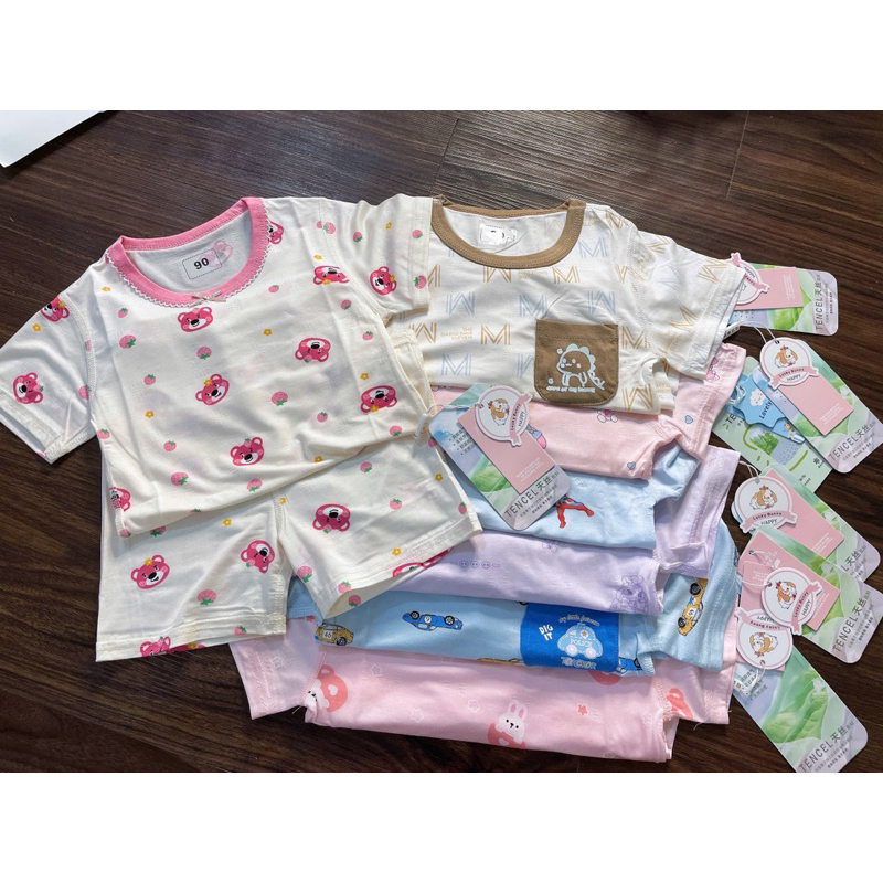 BỘ KHÁNG KHUẨN TENCEL MẪU XƯỚC SIÊU XINH CHO BÉ GÁI (9-16kg) | Shopee Việt Nam