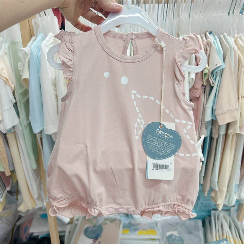 Bu Baby - Body chip viền bèo 2 màu hồng trắng cho bé | Shopee Việt Nam