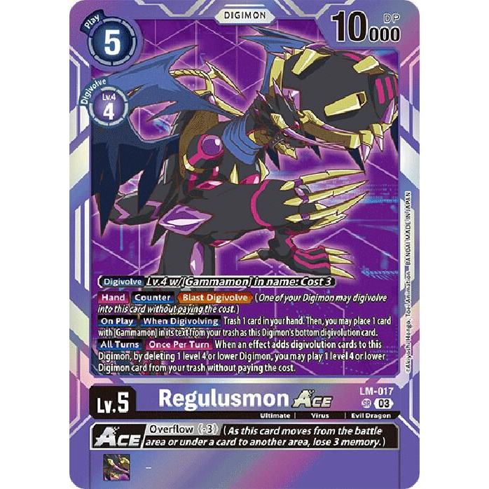 Thẻ Bài Digimon Mã LM-017 - Regulusmon ACE (English Exclusive ...