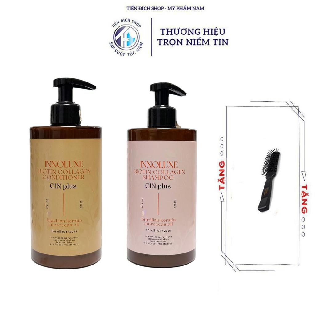[XẢ KHO] CẶP Dầu gội xả nam nữ Cinplus innoluxe 500ml cao cấp chính ...