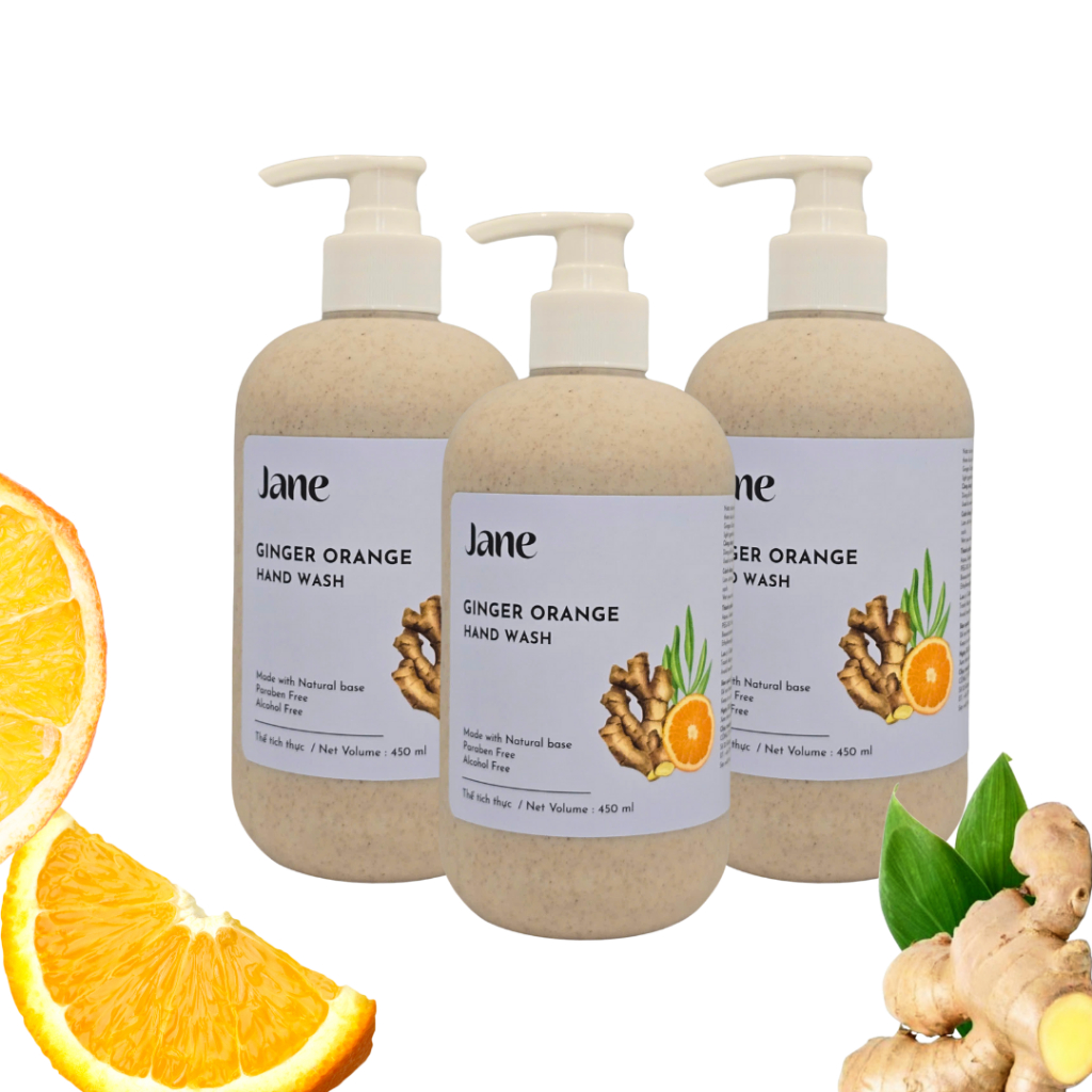 Lô 3 chai Nước rửa tay Jane Cam Gừng 450ml | Shopee Việt Nam