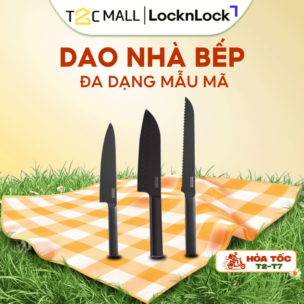 Dao Nhà Bếp Chống Dính LocknLock Dao Santoku Dao Cắt Bánh Mì Răng Cưa ...