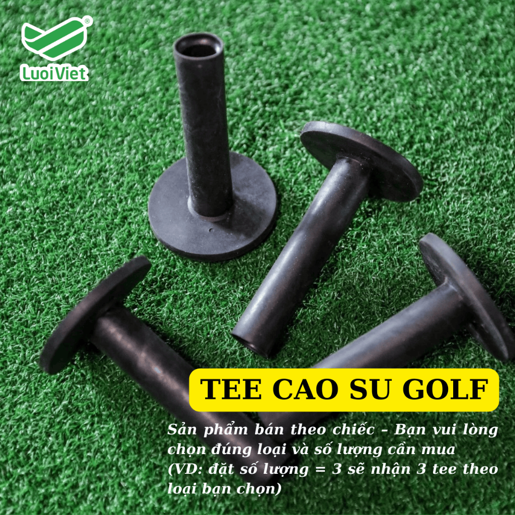 Tee đánh golf cao su Quinn 11 có mũ hoặc không mũ - Đủ các kích thước - Chất lượng cao su siêu ...