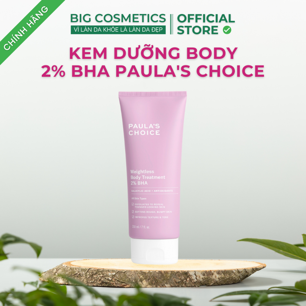Kem Dưỡng Thể Paula's Choice Weightless Body Treatment 2% BHA 210ml | Shopee Việt Nam