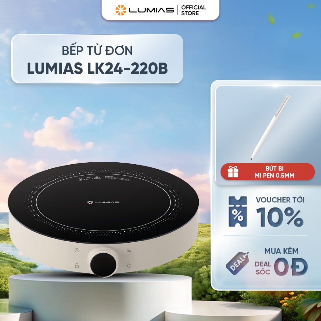 Bếp từ đơn Lumias LK24-220W/LK24-220E - 2000W, 9 mức nhiệt | Shopee ...