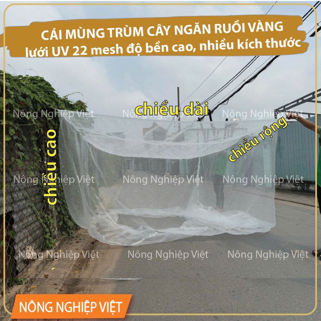 Cái mùng trùm cây ăn trái ngăn ruồi vàng và sâu bọ (nhiều kích thước ...
