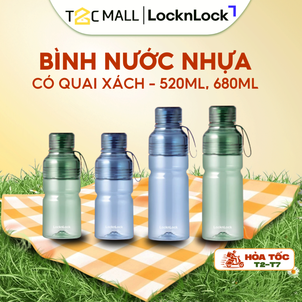 Bình Nước Nhựa LocknLock Tritan An Toàn Cao Cấp Chính Hãng 520ML-680ML ABF769 ABF770 T2C Mall ...