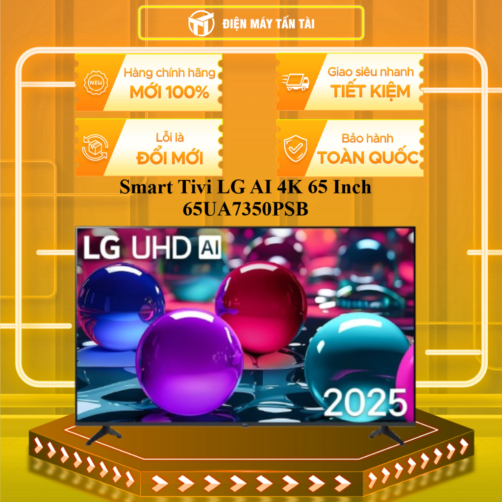 65UA7350PSB - Smart Tivi LG AI 4K 65 Inch 65UA7350PSB - MIỄN PHÍ GIAO LẮP HCM | Shopee Việt Nam