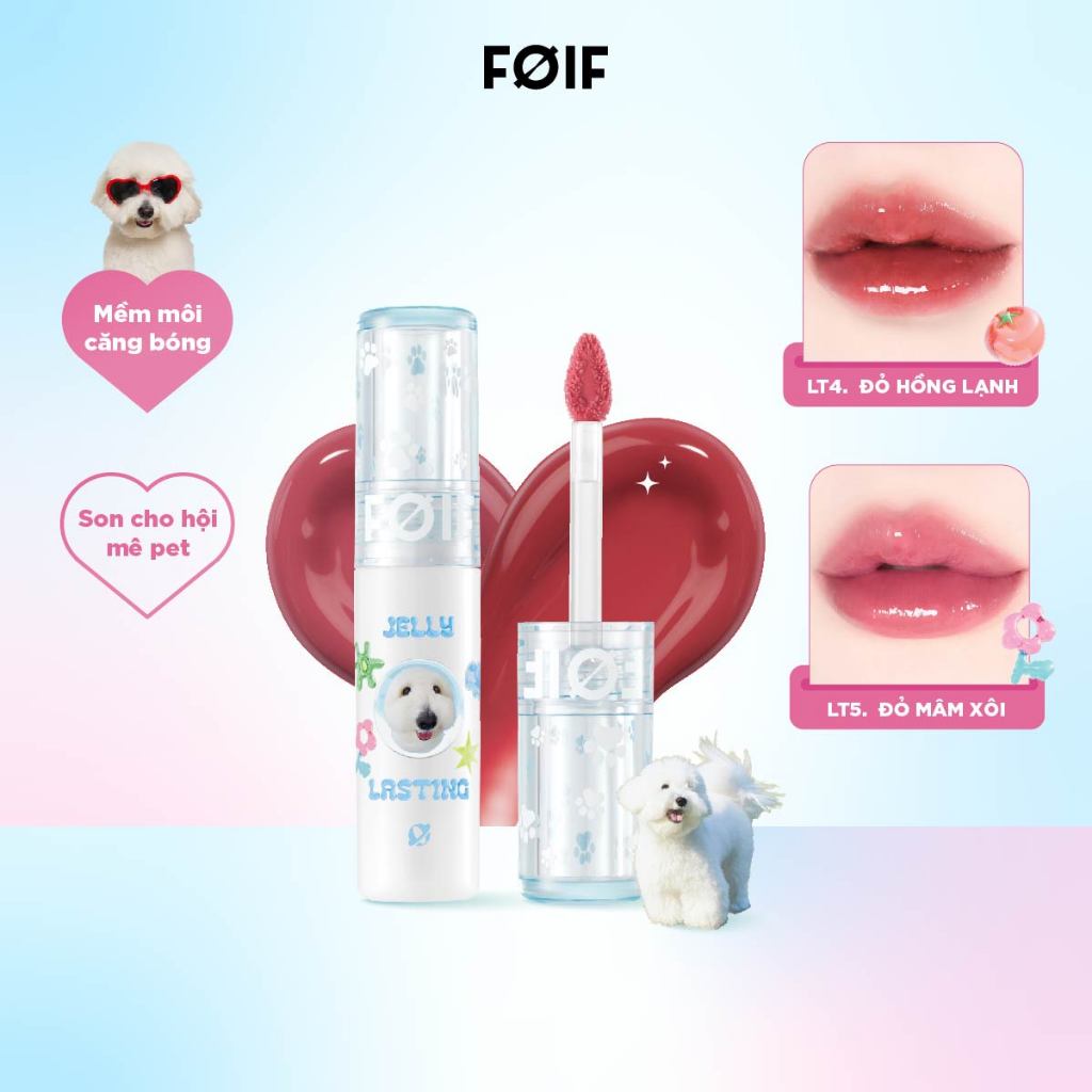 [Teddy Collection] Son tint bóng thuần chay, ẩm mịn, căng bóng FOIF ...