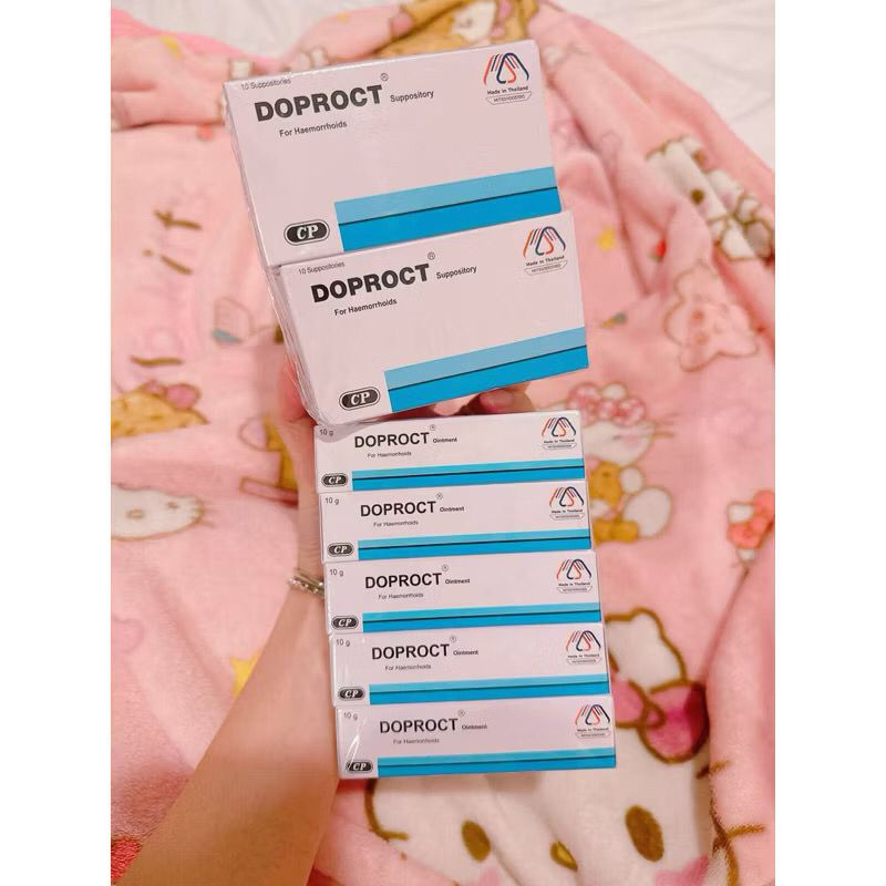 Kem bôi trĩ + Đặt trĩ Thái Lan Doproct 10g | Shopee Việt Nam