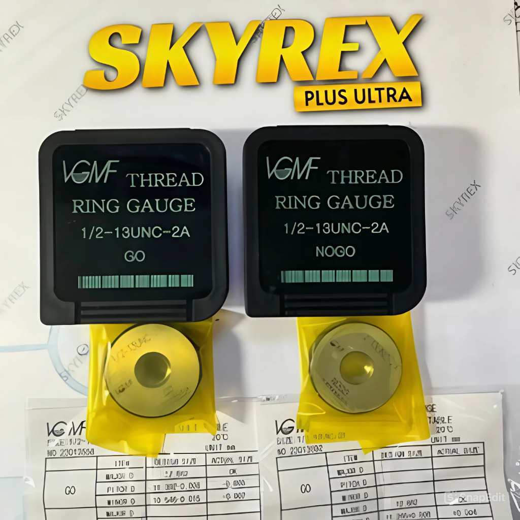 Dưỡng kiểm ren ngoài Ring Gauge hệ mét M6–M20 – GO/NOGO – Bước ren thô & mịn – Tiêu chuẩn ISO ...