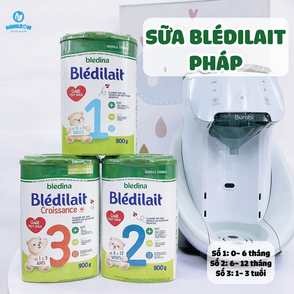 Sữa Bledilait số 2 Số 3 Lon 900g nội địa Pháp (Dành cho trẻ Từ 6 Tháng ...