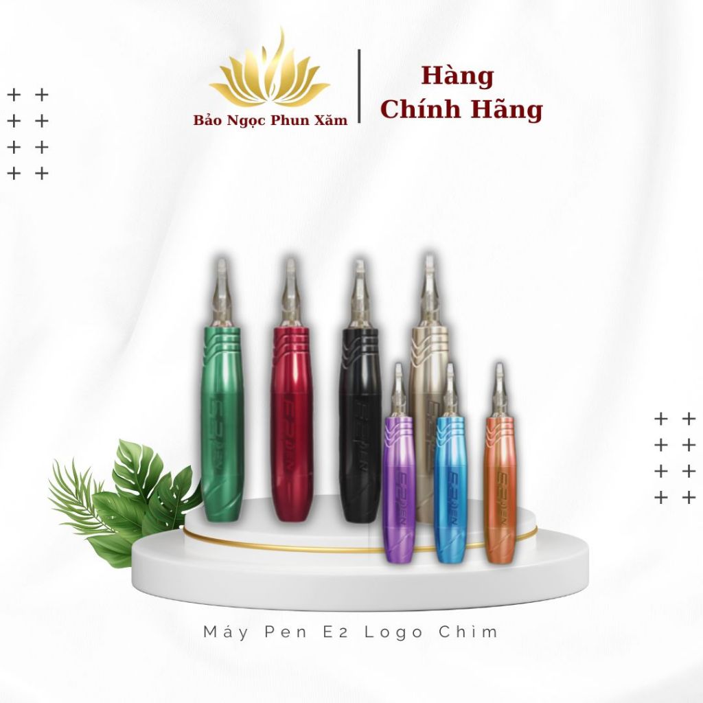 Máy Pen E2 Phun Xăm Môi Logo Chìm Chính Hãng, Máy Pen Mini E2 TATTOO ...