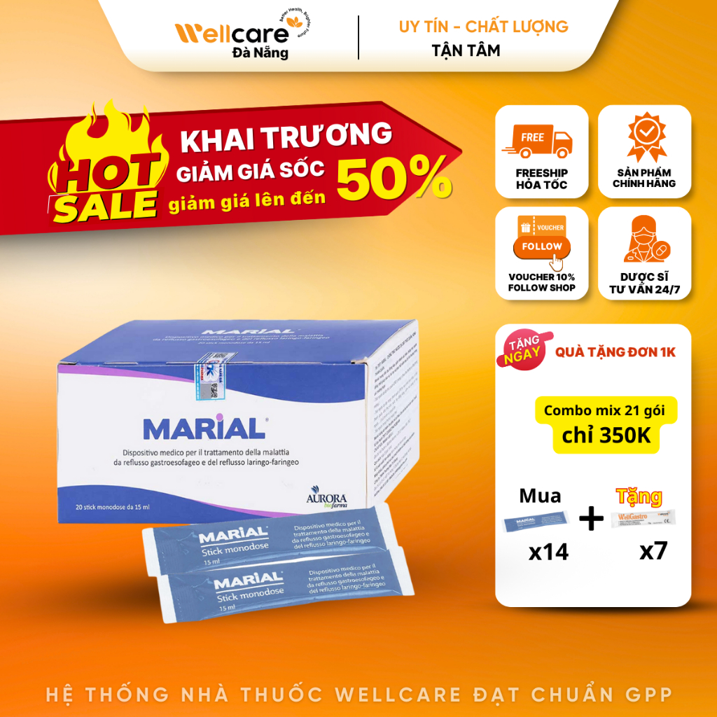 [🔰BAO CHECK] Marial Gel Chống Trào Ngược Dạ Dày Thực Quản GERD Giảm ...