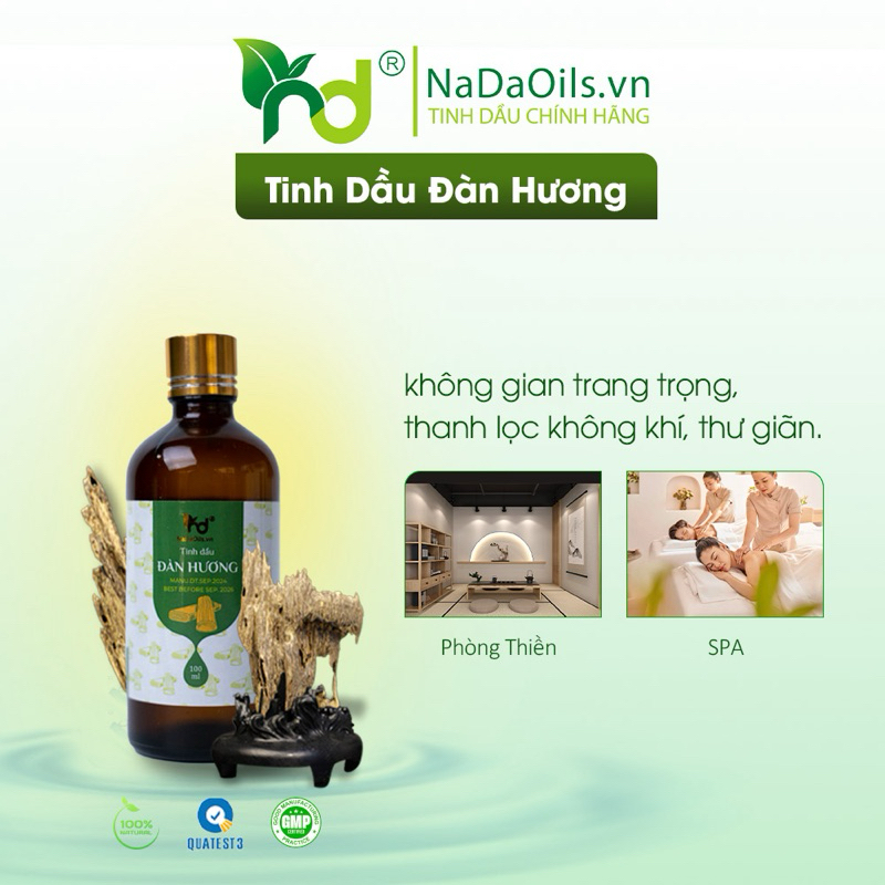 TINH DẦU ĐÀN HƯƠNG – SANDALWOOD NADA OILS THƠM ẤM ÁP| Kiểm định QT3 ...