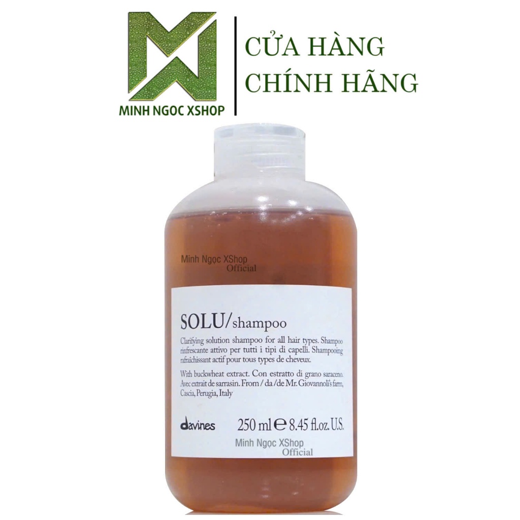 Dầu gội làm sạch sâu loại bỏ tạp chất Davines Solu 250ML | Shopee Việt Nam