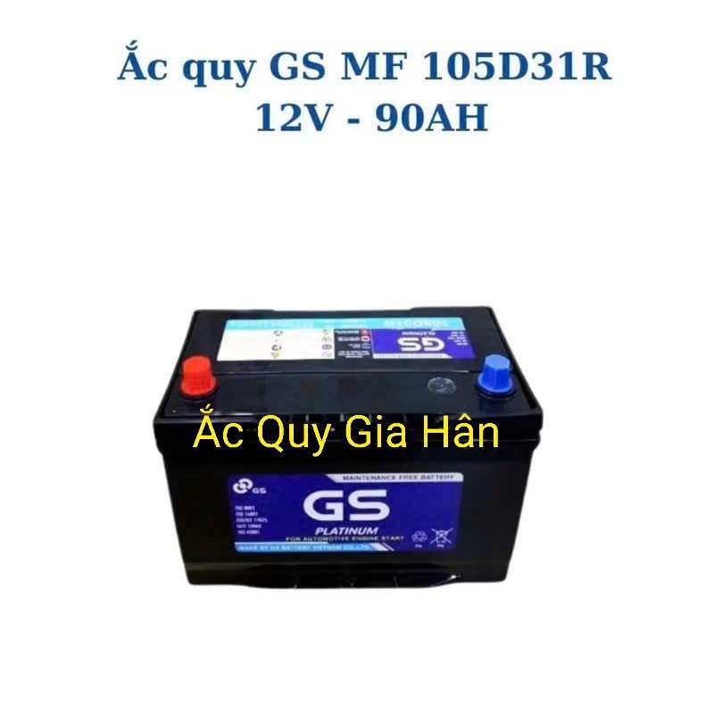 Bình ắc quy ô tô GS MF 105D31R, 12V - 90Ah lắp Hyundai HD65, Hyundai HD72, Hyundai H100 | Shopee ...