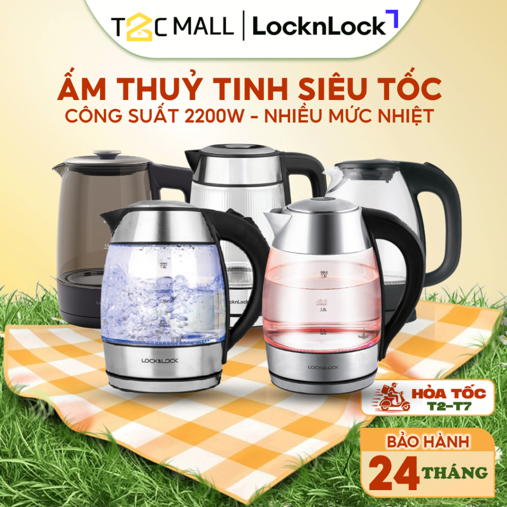 Ấm Thủy Tinh Siêu Tốc LocknLock 1.8L Đèn Màu Theo Mức Nhiệt Lock&Lock ...