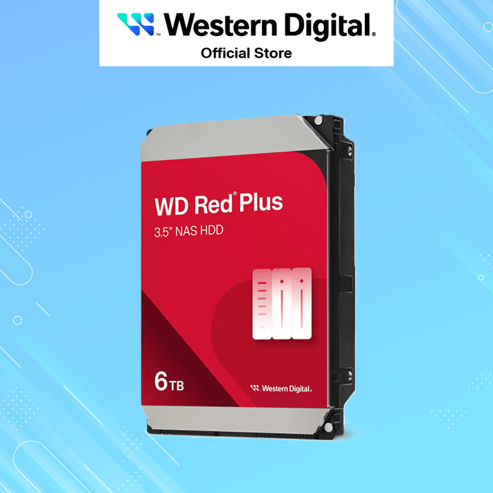 Ổ cứng HDD Western Digital WD Red Plus 6TB 3.5″ SATA 3 - WD60EFPX ...