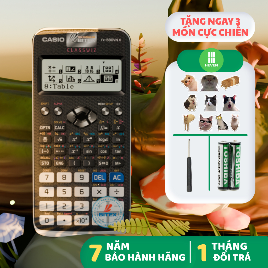 Máy tính CASIO 580VN X Cũ Chính Hãng (độ mới 91-99%) | Casio fx-580VN X ...