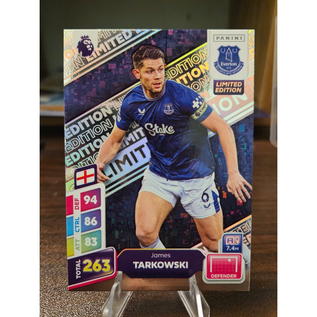 Thẻ LIMITED EDITION James Tarkowski Panini Premier League Plus 2024/ ...
