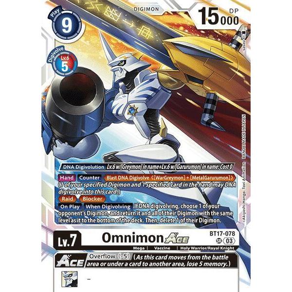 Thẻ Bài Digimon Mã BT17-078 - Omnimon ACE - Digimon - Super Rare ...