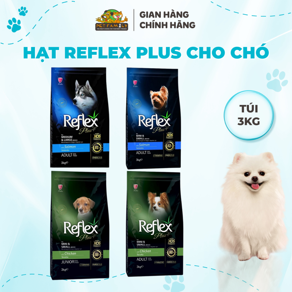 Thức Ăn Hạt Cho Chó Cao Cấp REFLEX PLUS -Chó Con & Chó Trưởng Thành ...