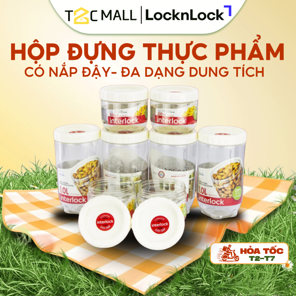 Hộp đựng thực phẩm LocknLock Interlock INL301 0,5L INL302 1L INL303 1 ...