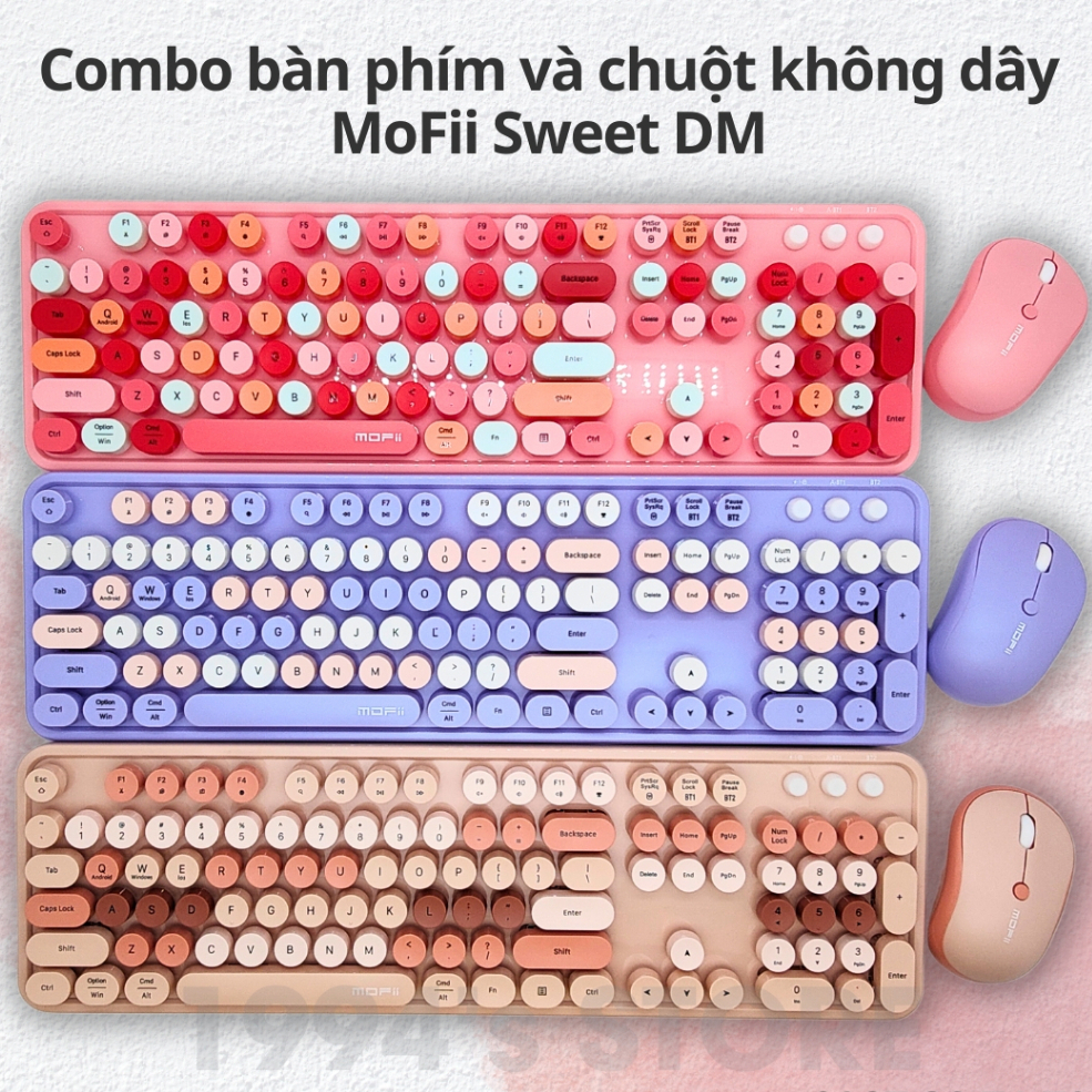 Combo Bàn Phím Và Chuột Không Dây (2.4Ghz) VÀ BLUETOOTH MOFII SWEET DM ...