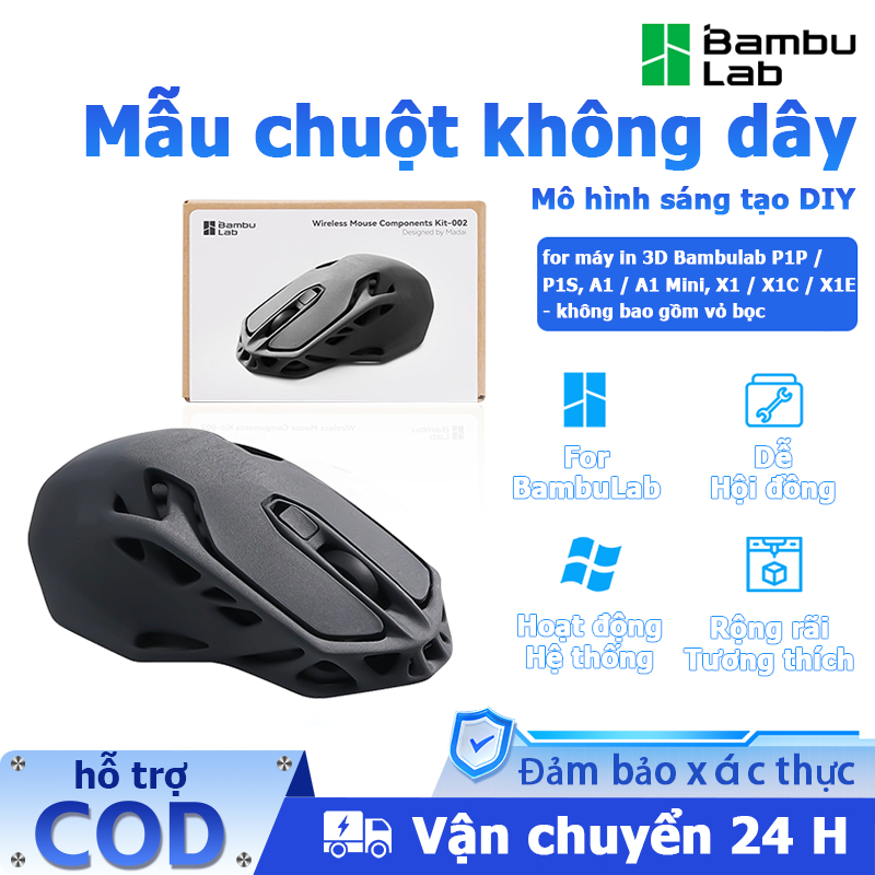 in 3D máy bambu lab DIY Mô hình chuột không dây Makerworld MH002 3DP002N | Shopee Việt Nam