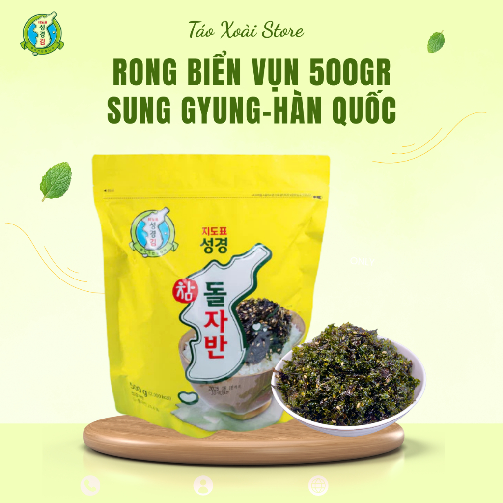 RONG BIỂN VỤN HÀN QUỐC SUNG GYUNG / RONG NÂU CANXI NHẬP KHẨU HÀN/ BỔ ...