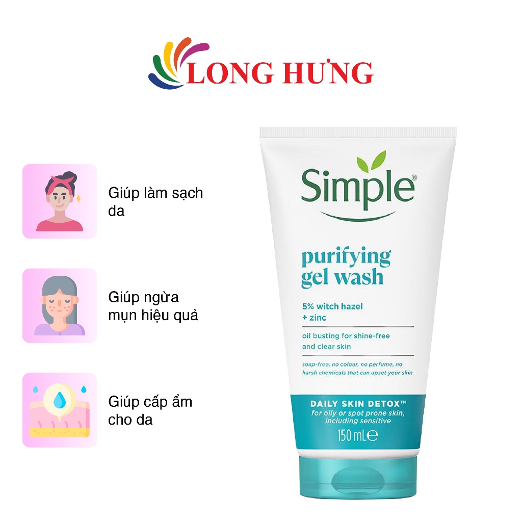 Sữa rửa mặt Simple Purifying Gel Wash (150ml) | Shopee Việt Nam