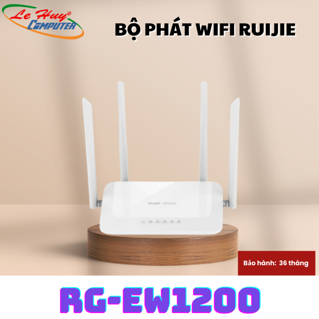 Bộ Phát WiFi Ruijie RG-EW1200 (Dual-band AC1200 MU-MIMO Hỗ Trợ Mesh ...