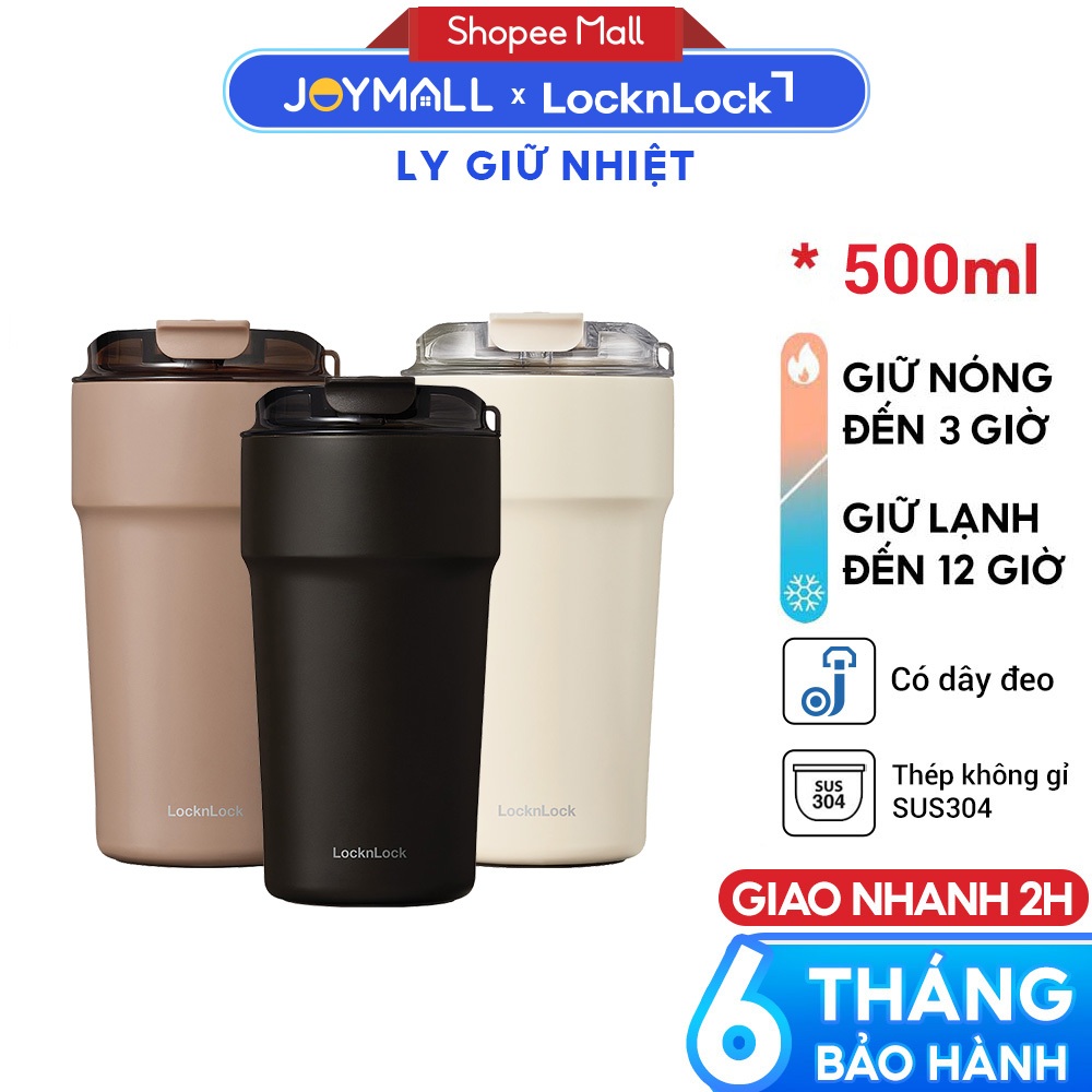 Ly giữ nhiệt LocknLock LHC4357 500ml Metro Cafe Tumbler, Hàng chính ...