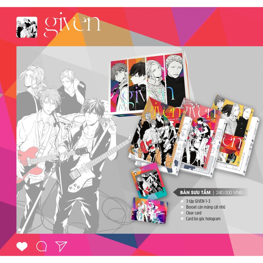 [Phụ Kiện Boxset Nam Châm + Card Bo Góc + SNS Card] Bản Sưu Tầm - Given ...
