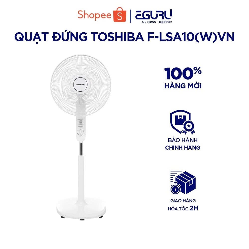 Quạt đứng Toshiba 5 cánh F-LSD10(H/W)VN | F-LSA10(H/W/K)50W động cơ inverter remote model - Bảo ...