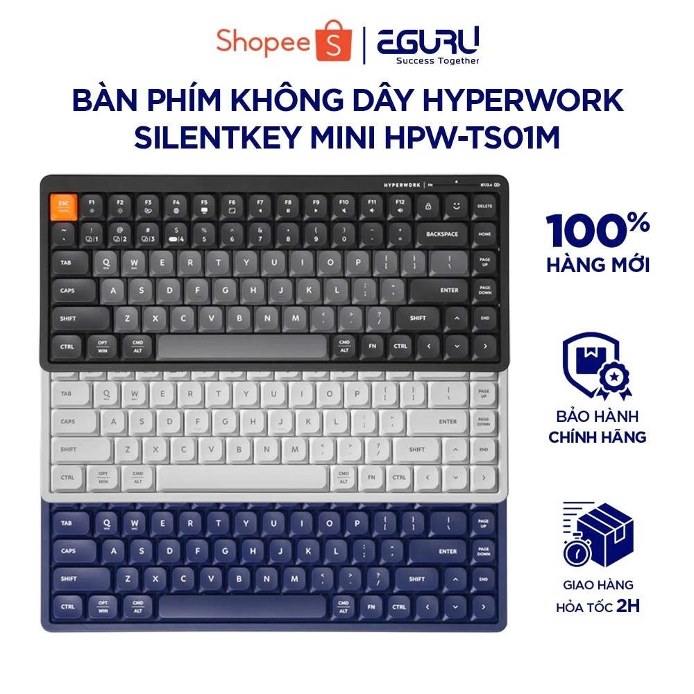 Bàn phím không dây HyperWork SilentKey Mini | TS01M | Shopee Việt Nam